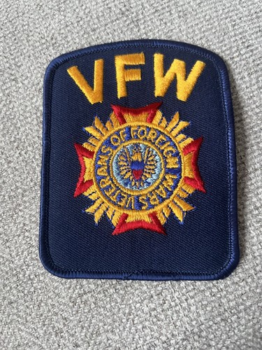 Vintage VFW Blue Embroidered Rectangular Patch | eBay