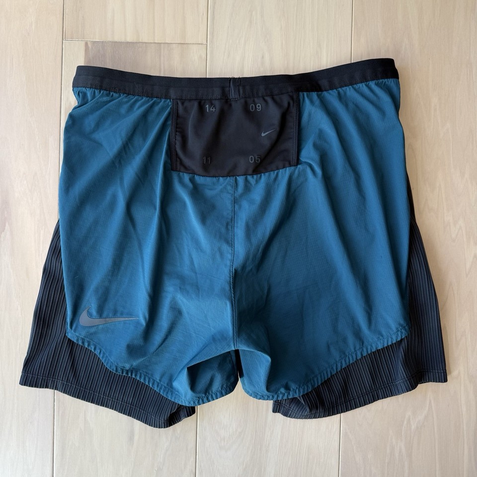Nike Running Tech Pack Shorts Large Multicolor Ribbed Stretch Jersey ...