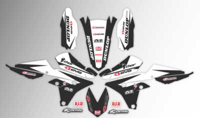 2014 - 2017 YAMAHA YZ450F GRAPHICS KIT YZF450 MOTOCROSS DECALS HIGH ...