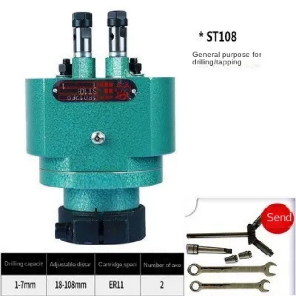 ST Type Adjustable Two-spindle Multi-head Drill Multi-spindle Drill ...