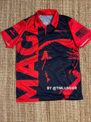 DONALD J TRUMP MAGA GOLF POLO SHIRT XL SIZE | eBay
