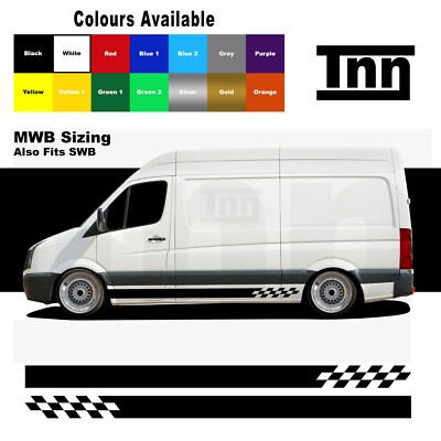 Side Stripe Stickers Graphics Vinyl Decals For Volkswagen VW Crafter ...