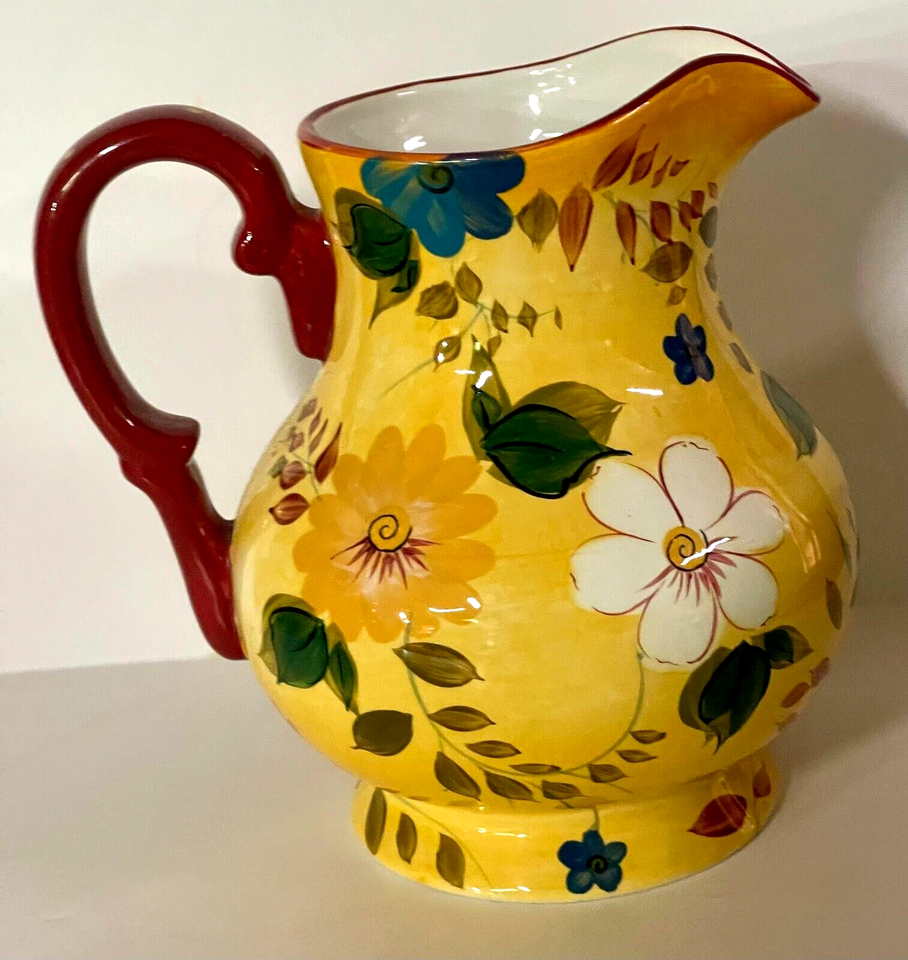 Oneida SUNSET BOUQUET Serving Pitcher Hand Painted Holds 60 oz ...