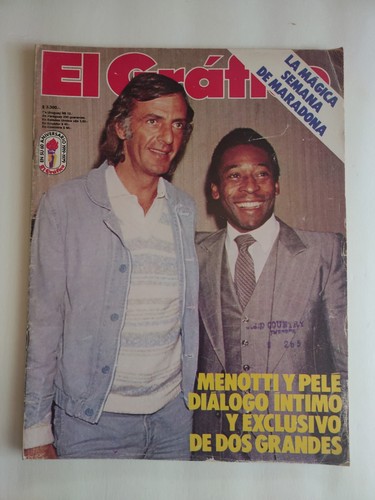 1979 Gráfico Argentina Soccer-Sports Magazine King Pelé & Menotti on ...