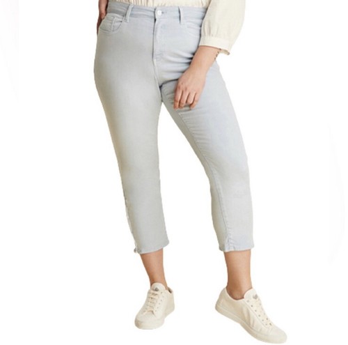 NWT Warp + Weft SBN South Bend Straight Crop Jeans Blue Skydive Size 22 ...