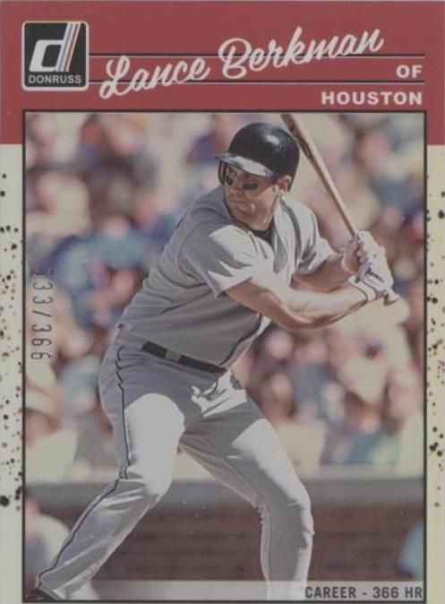 2023 Panini Donruss - Retro 1990 Lance Berkman #262 Career Stat Line ...