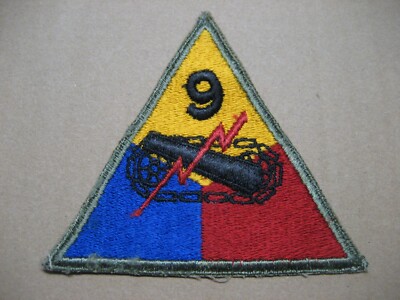 /US Army Patch 9th Armored Division,ww2 | eBay