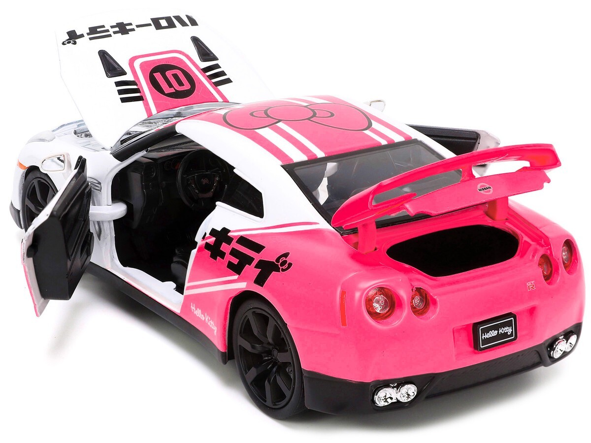 1/24 Jada 2009 Nissan Skyline GT-R R35 & Hello Kitty Figure Graphics ...