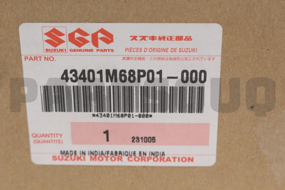 43401M68P01 Genuine Suzuki HUB ASSY FRONT WHEEL 43401-M68P0-1 | eBay