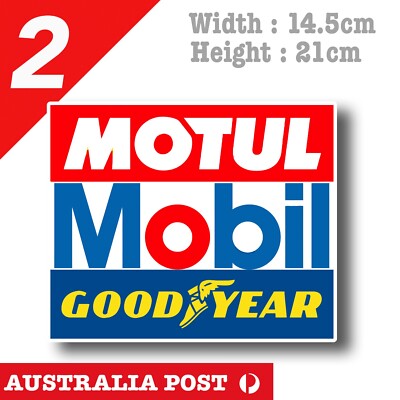 Mobil 1 Motor Oil Logo,MOTUL Logo, Good Year Logo Vinyl Stickers | eBay ...