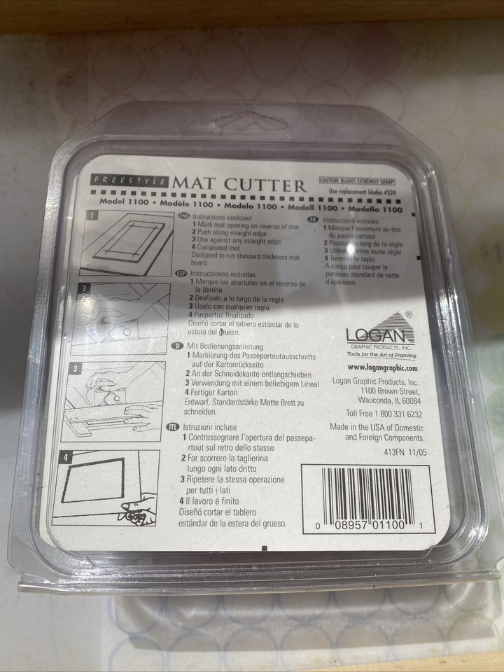 Logan Graphics 1100 FreeStyle Mat Cutter Brand New Metal Construction ...