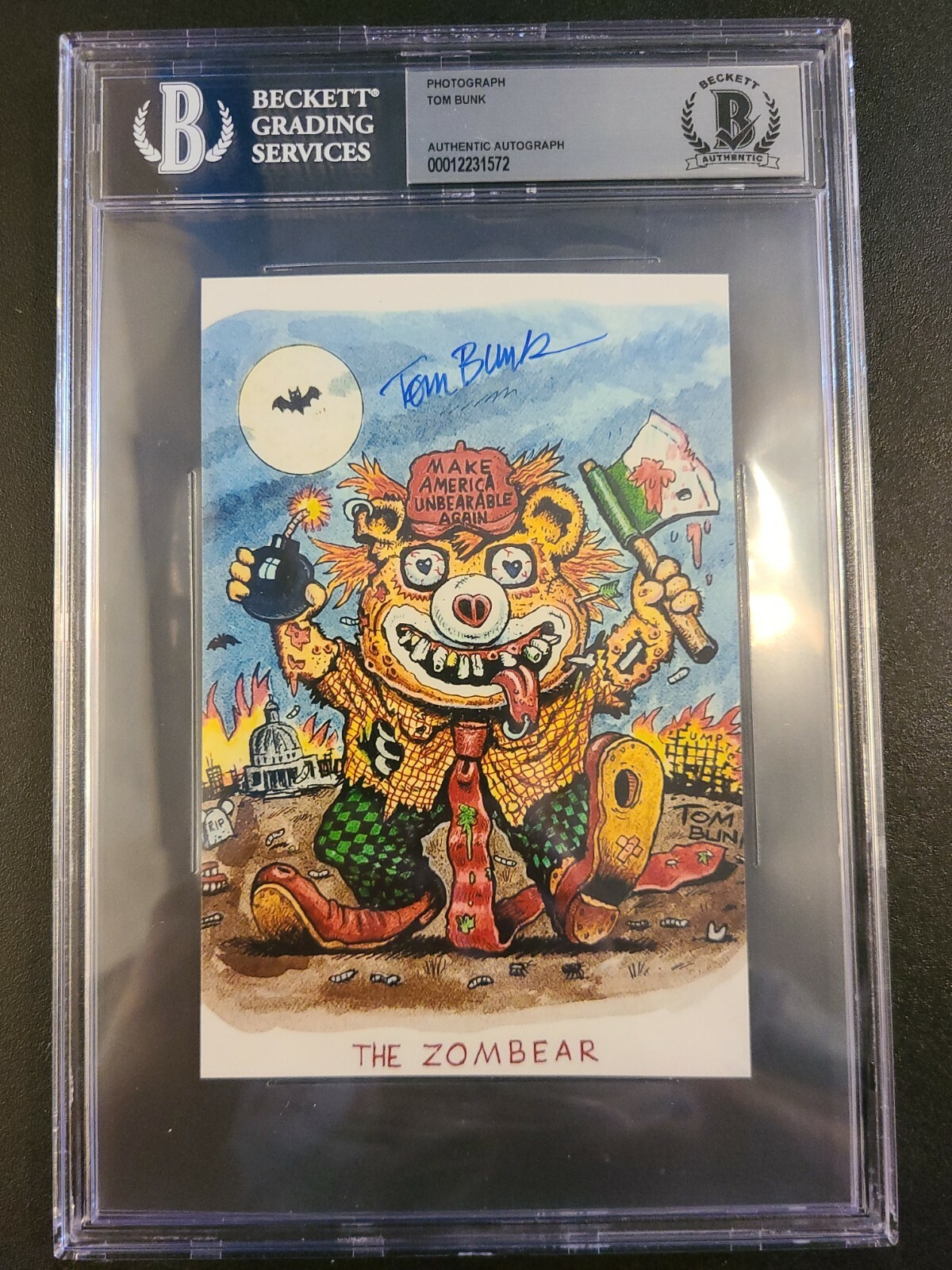 Anti- Trump Art From GPK Artist Tom Bunk signed 2020 intrepitation 4"x6 ...
