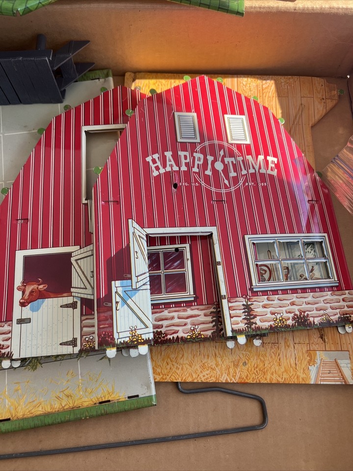 classic Vintage Marx Modern Farm Set c1960 vintage original box partial ...