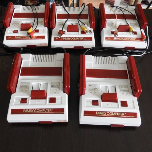 e-3 AV Mod USB Powered Famicom 5 Consoles Set Crisp Image Easy Play ...