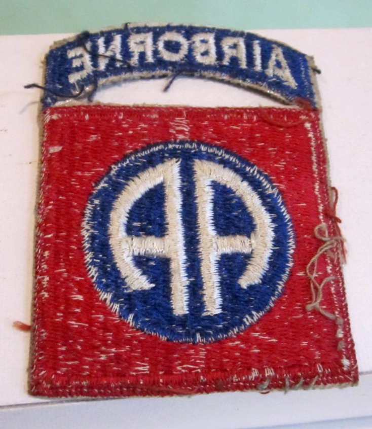 WWII US ARMY SSI PATCH 82ND AIRBORNE DIVISION W/ ATTACHED TAB ~3 .5" NO GLOW | eBay UK