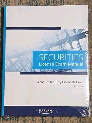 Kaplan Securities Industry Essentials Exam 3rd Edition (Published 8/1 ...
