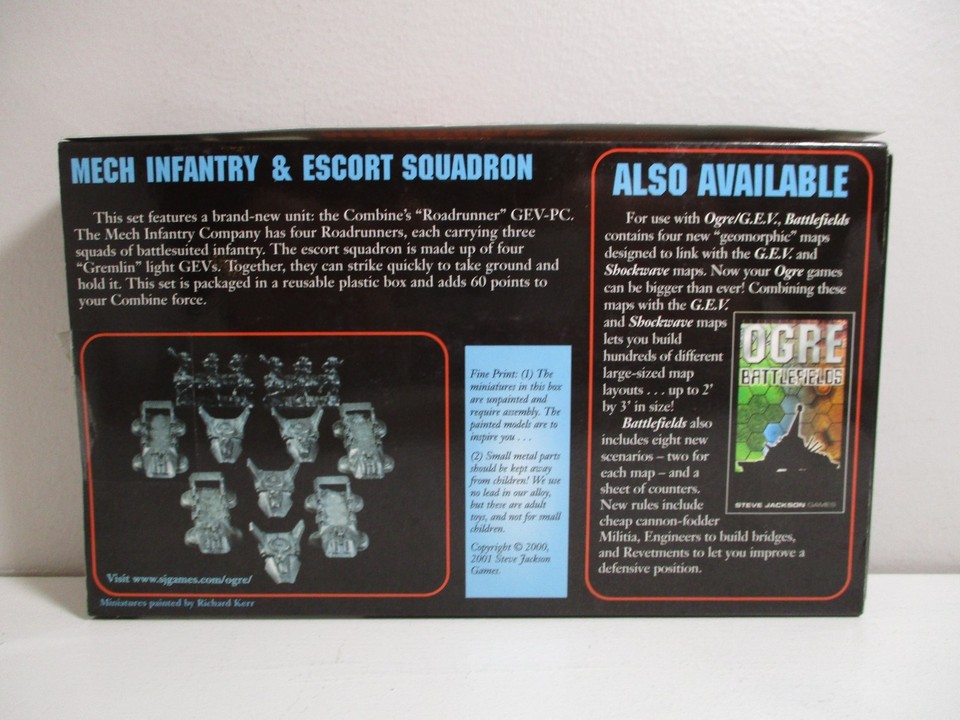 Steve Jackson Game (SJG) Ogre Miniatures COMBINE Set 6 complete ...