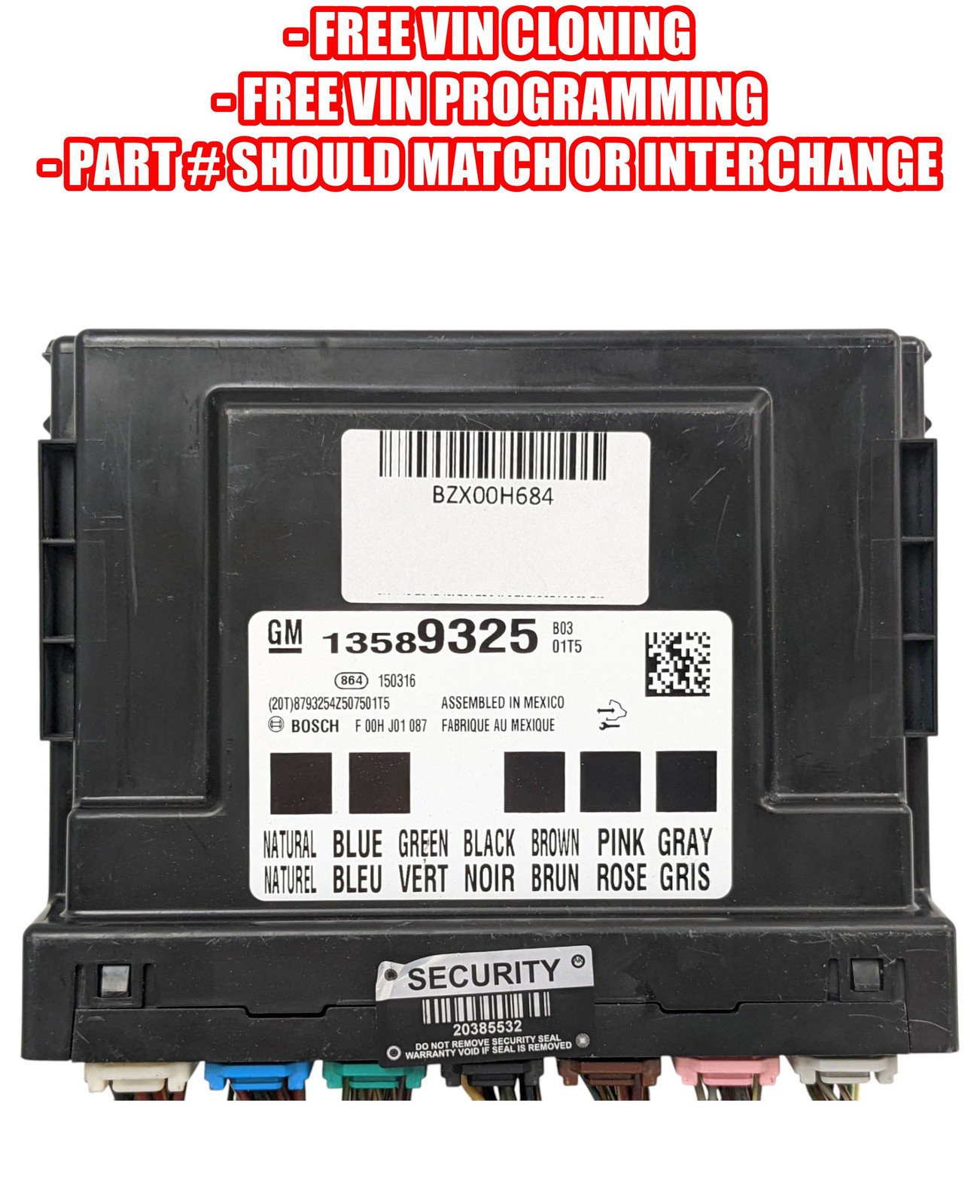 PROGRAMMED 13-17 Chevrolet Cadillac Buick GMC Body Control Module BCM ...