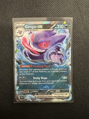 Gengar EX Temporal Forces Ultra Rare Pokémon TCG 104/162 Scarlet ...