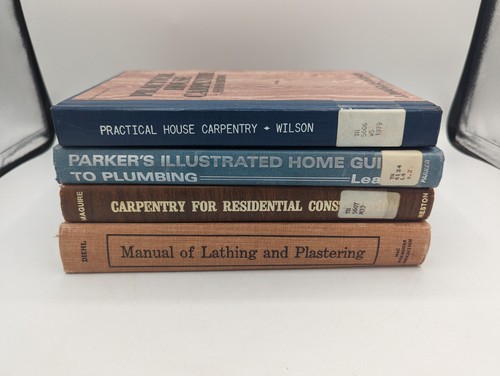 Ex-Library Lot: Vintage Home Improvement Books (Set of 4) 1970s era ...
