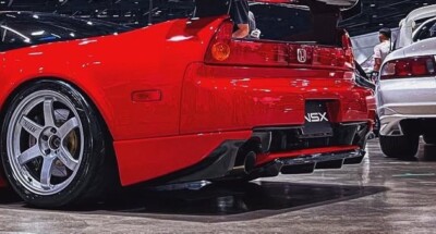 FRP Advance Flaout Style Rear Spats / Cowl With Carbon Accents For NSX ...