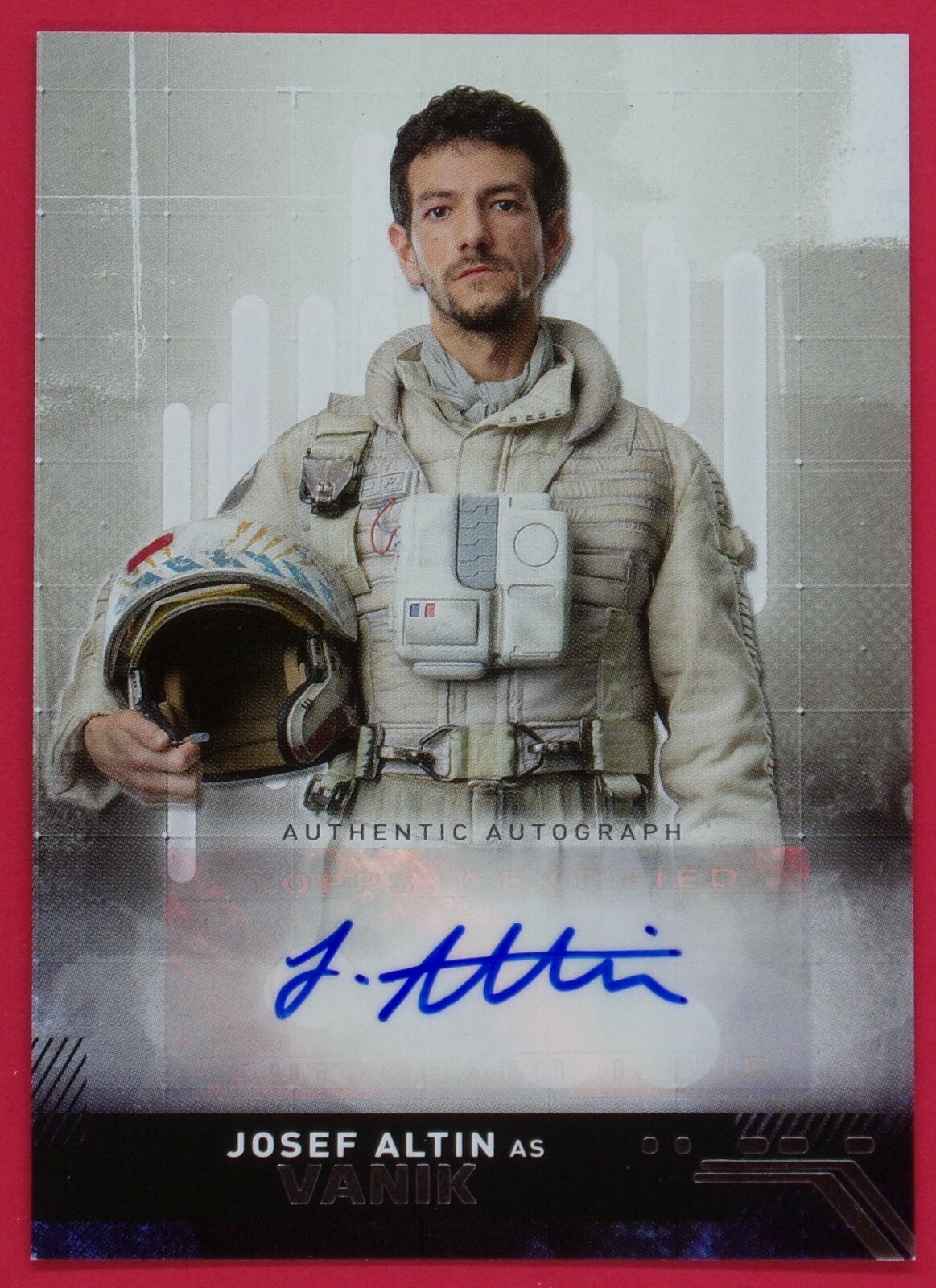 2019 Star Wars Rise of Skywalker Josef Altin Autograph as Vanik Episode ...