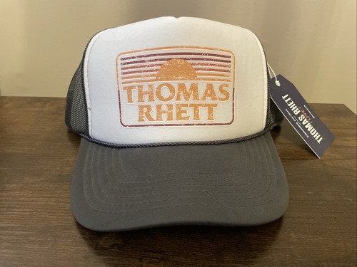 Thomas Rhett Hat Cap Snapback White Gray Mesh Back Trucker BRAND NEW | eBay