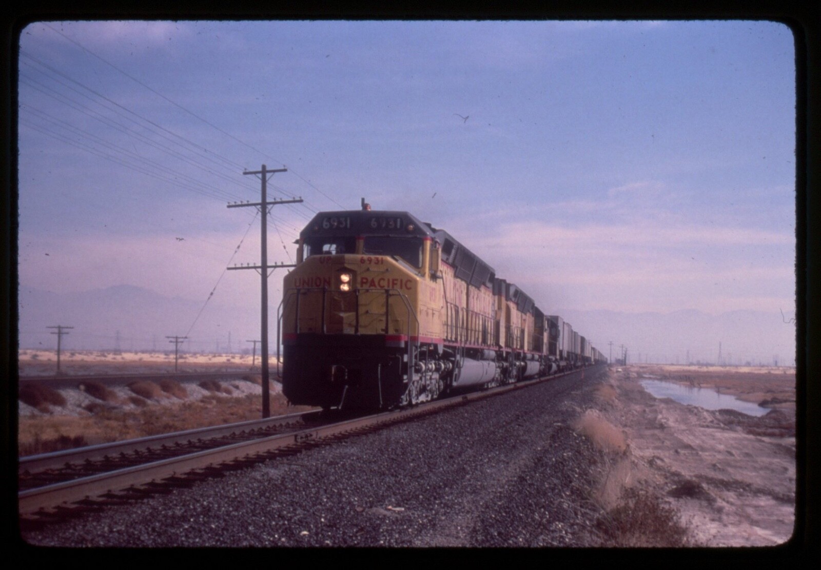 Railroad Slide - Union Pacific #6931 DD40 Locomotive 1978 Salt Lake ...
