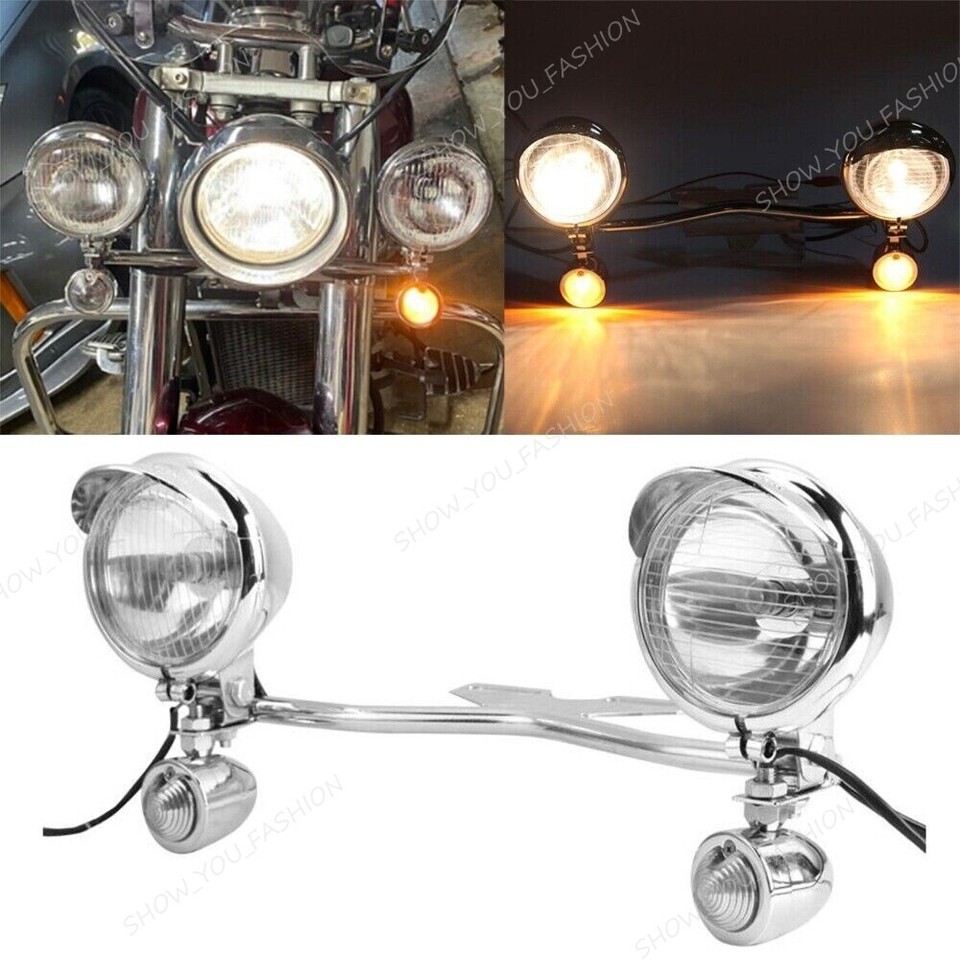 Passing Turn Signals Light Bar For Yamaha V-Star XVS 650 1100 Classic ...