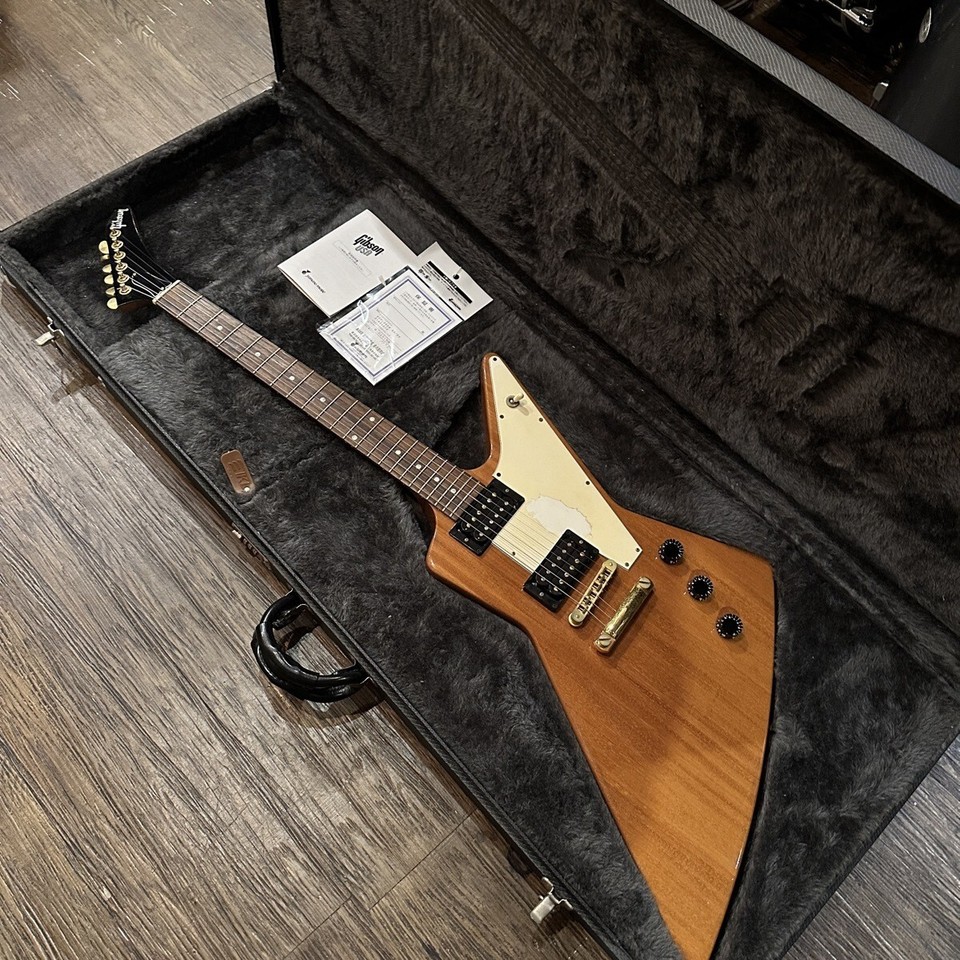 Gibson Limited Edition Explorer 1976 Vintage Reissue Natural Gold ...