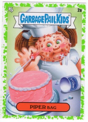 2021 GARBAGE PAIL KIDS GPK FOOD FIGHT BOOGER GREEN PARALLEL PIPER BAG ...