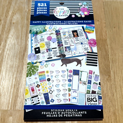 The Happy Planner Sticker Book Happy Illustrations 521 Pieces ...