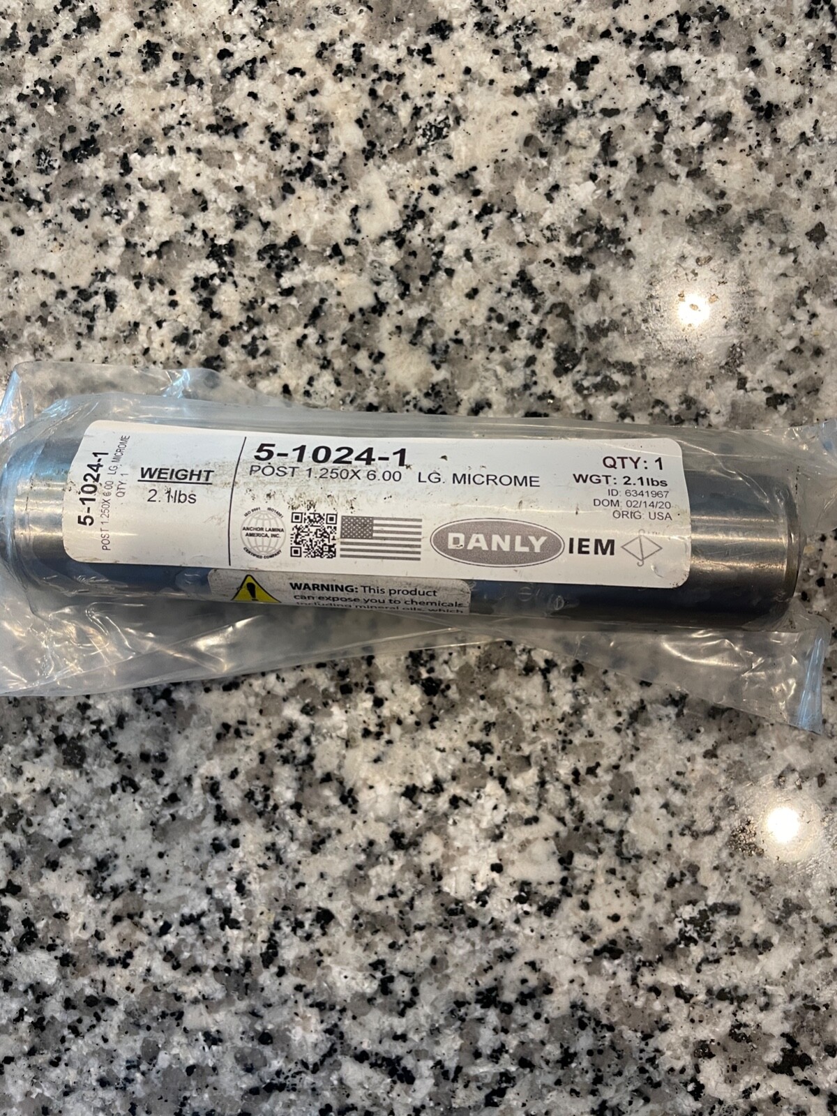 Dayton Lamina Danly 5-1024-1 1-1/4" Diam " Long Press Fit Friction ...