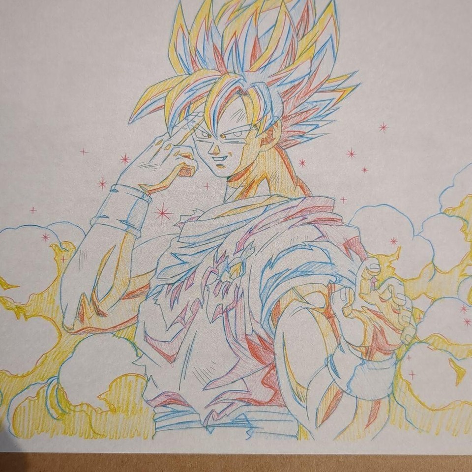 * Dragon Ball Z Animation Son Goku Animation Cel Art work Akira ...