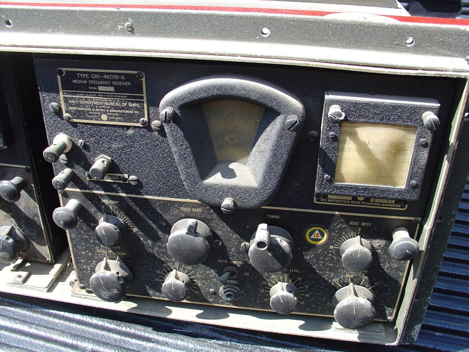 Vtg Post WWII Navy Radio Receiver RBM-5 Navy Dept Bureau Of Ship Pickup ...