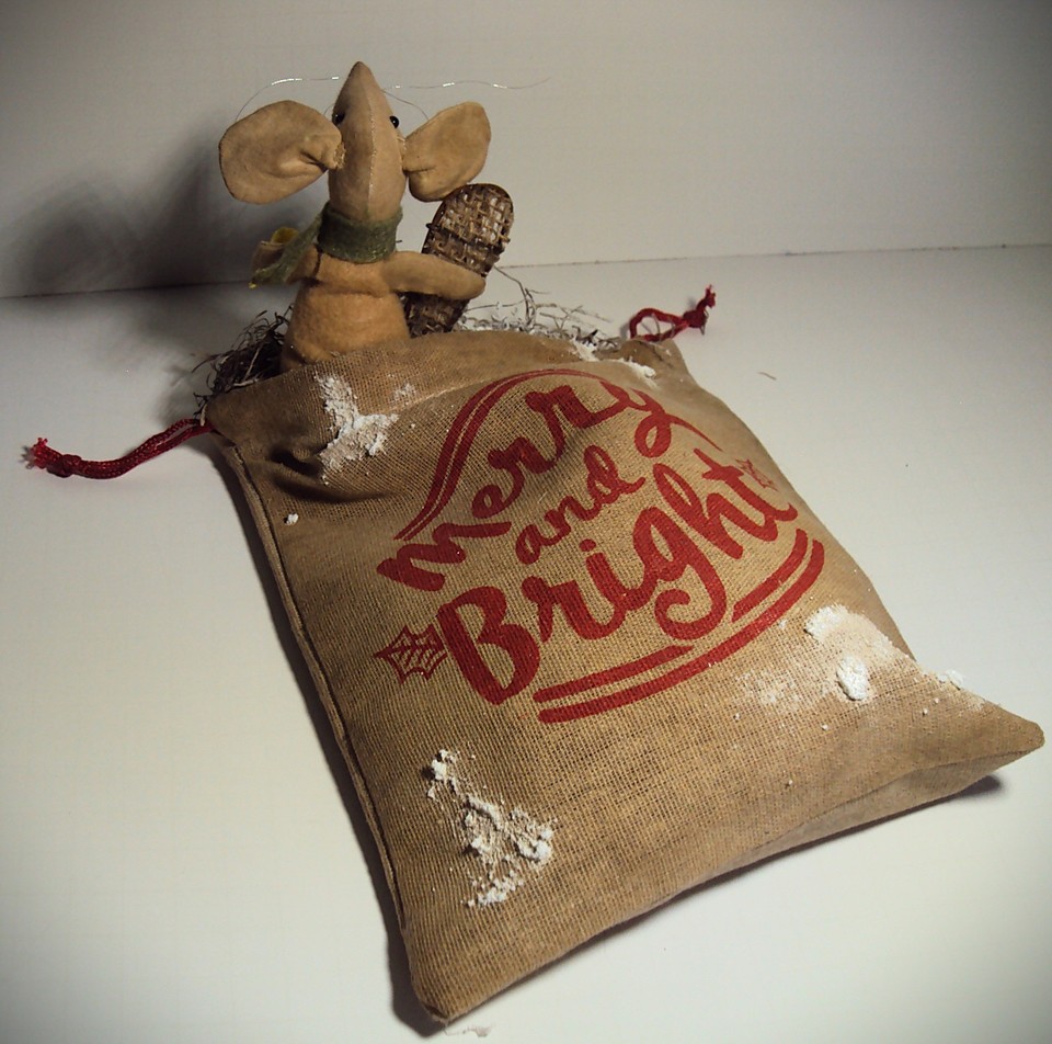 primitive farmhouse handmade cloth house mouse doll mice folk art mice ...