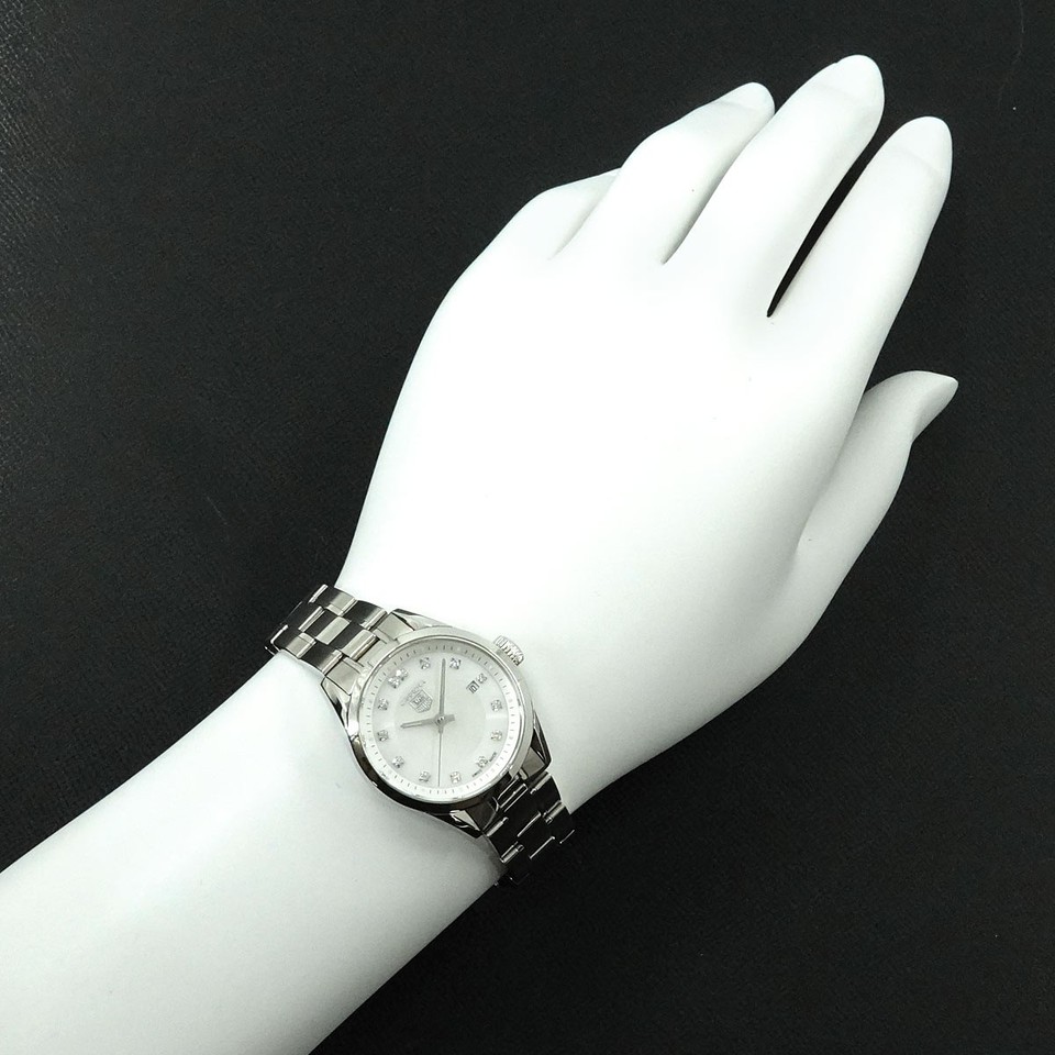 TAG Heuer Carrera WV1411 13P Diamond White Shell Dial Ladies 90286836 ...