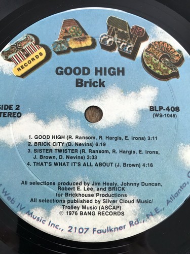 BRICK GOOD HIGH LP VINYL FUNK SOUL 1976 | eBay
