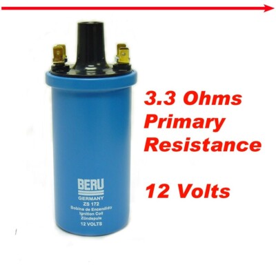 New BERU Ignition Coil VW Beetle Bus Porsche 912 BMW 2002 Volvo 144 12V ...