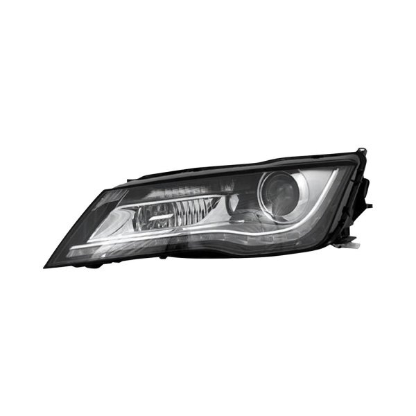 Headlight For 2012-15 Audi A7 Quattro Left Side Bi HID Black Chrome ...