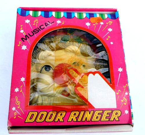 MUSICAL SANTA DOOR RINGER, TESTED, PRESS NOSE PLAYS MUSIC | eBay