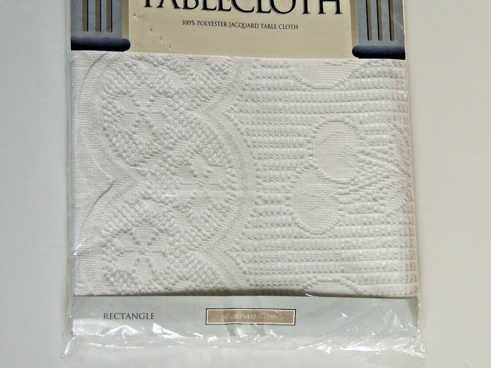 Home Trends Select Jacquard Lace Tablecloth Fresh Fruit White 60" x 102 ...