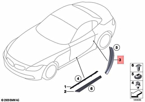 For BMW Genuine Door Opening Trim Right 51477192286 | eBay