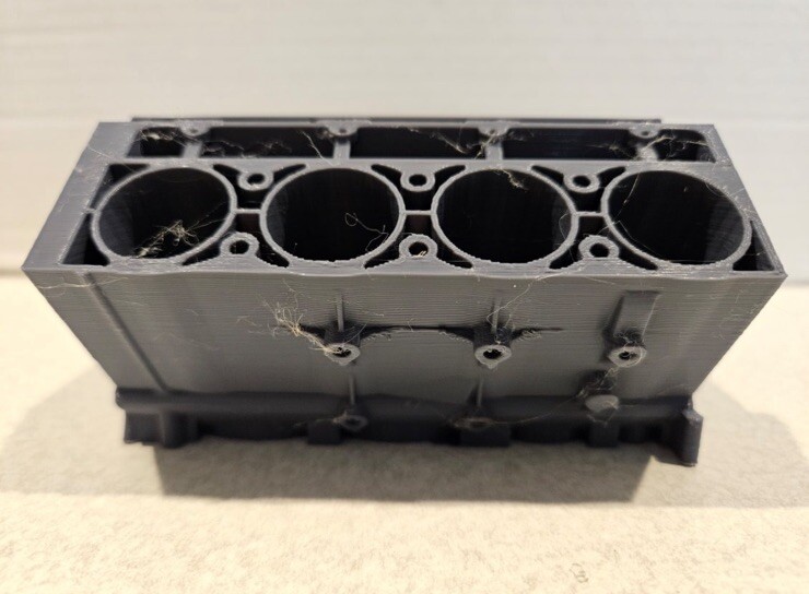 3d Printed Engine Block Desk Organizer, V8 Engine Block Business Card ...