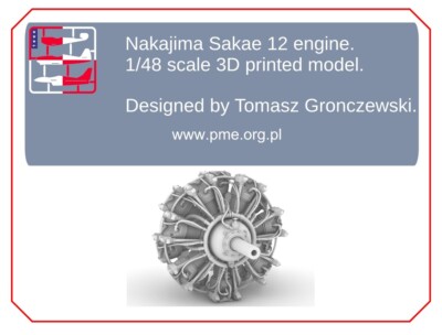 3D printed model 1/48 Nakajima Sakae 12 engine | eBay