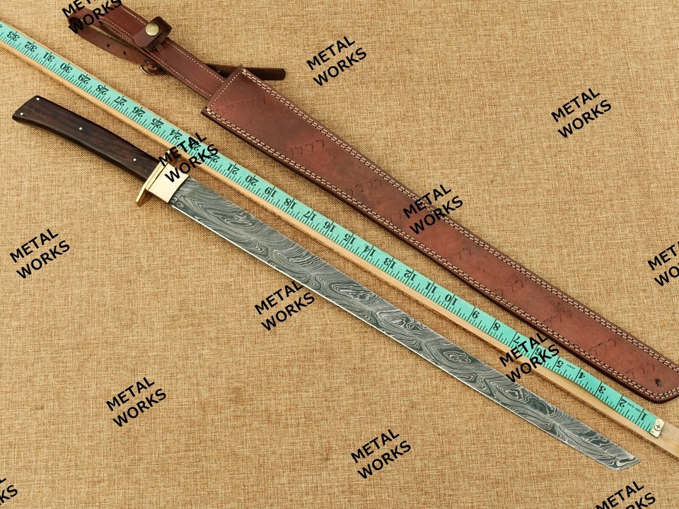 Handmade Full Tang Sword,Damascus Steel Katana Sword,Battle Ready Sword ...