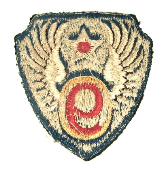 ORIGINAL EMBROIDERED SILK WW2 AAF BRITISH MADE 9th AIR FORCE PATCH OFF ...