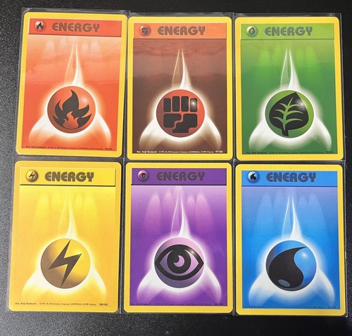 Base Set Energy Lot (6 Cards) Pokemon TCG | eBay