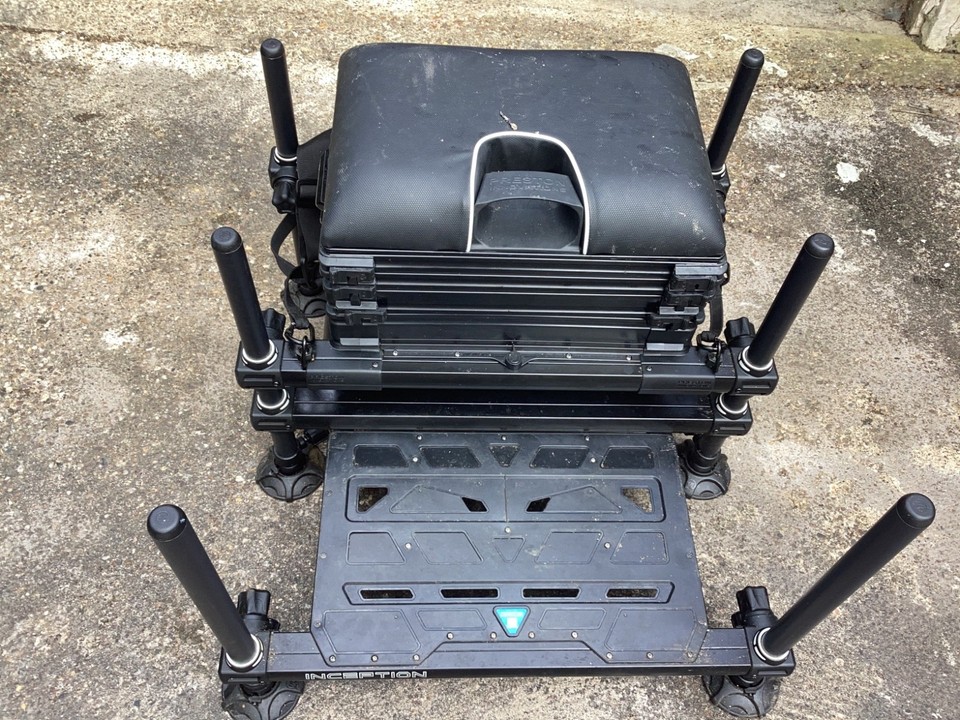 preston inception fishing box 2drawers 6 month old good con dition ...