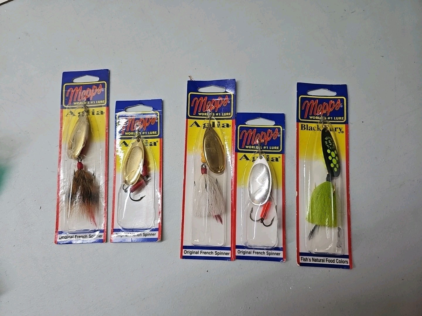 Lot of 5 Mepps Aglia Original French Spinners - New | eBay